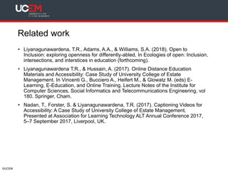Online Learning Materials and Accessibility | PPT