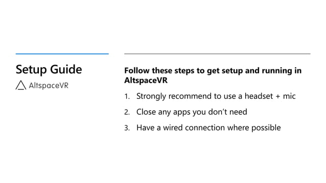 Altspace vr overview | PPT | Free Download