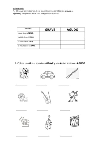 ALTURA GRAVES AGUDOS.docx Cualidad del sonido | DOCX