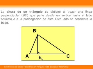 Alturas y bisectrices | PPT