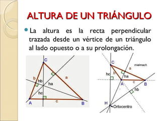 La altura y el ortocentro de un triángulo | PPT