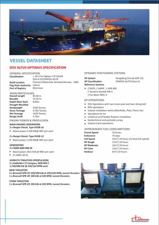Altus optimus-specification | PDF