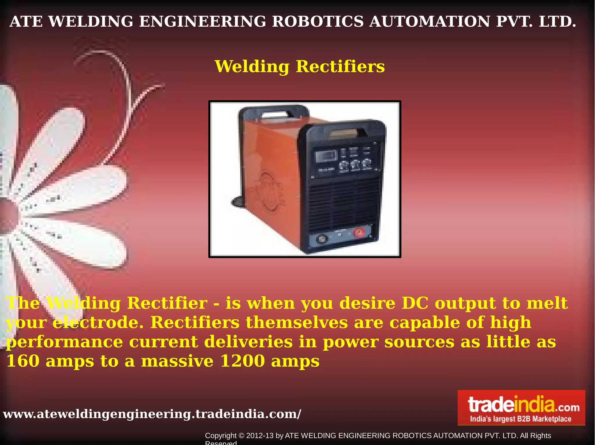 ATE WELDING ENGINEERING ROBOTICS AUTOMATION | PPT