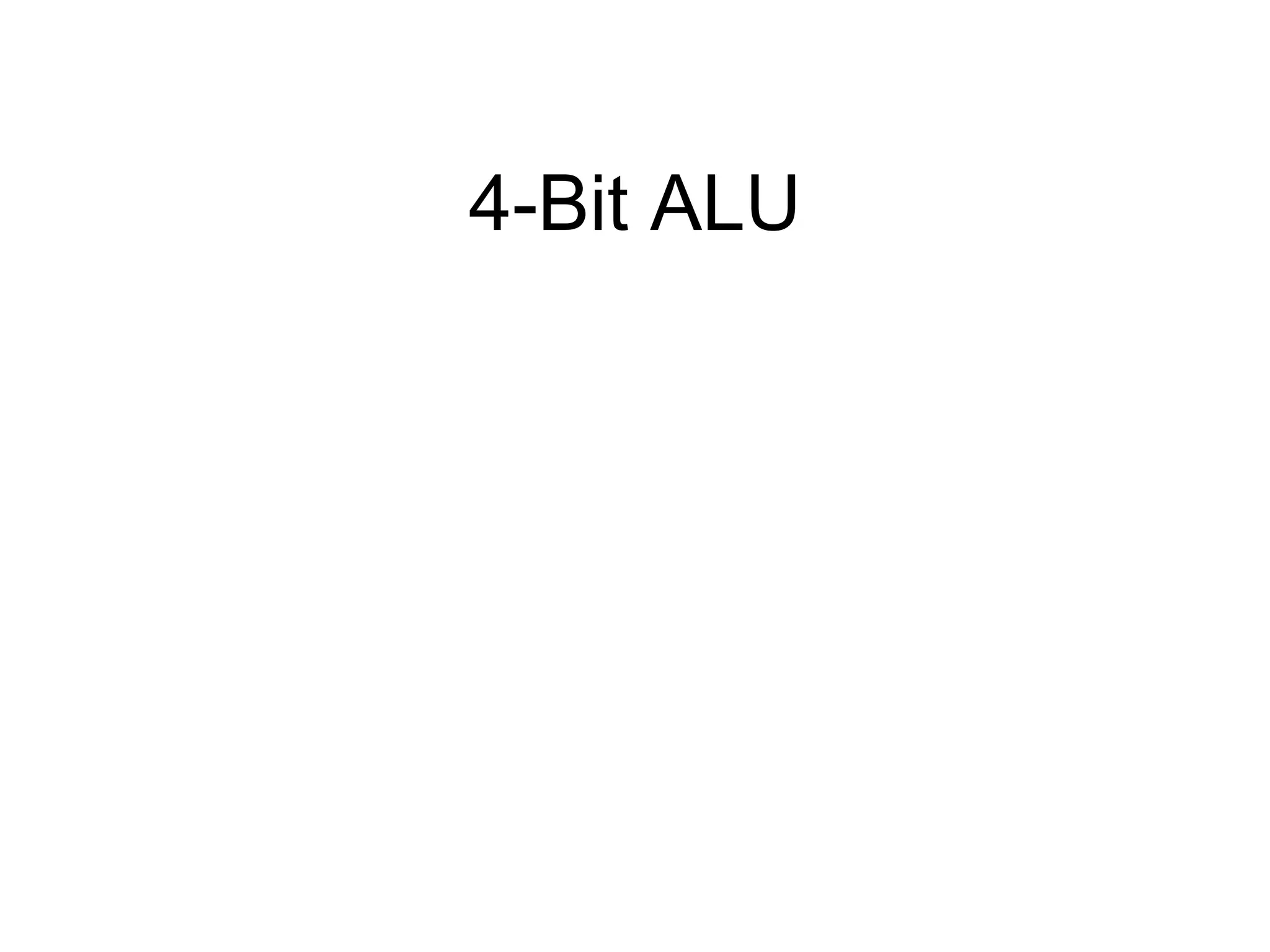ALU_4bit | PDF