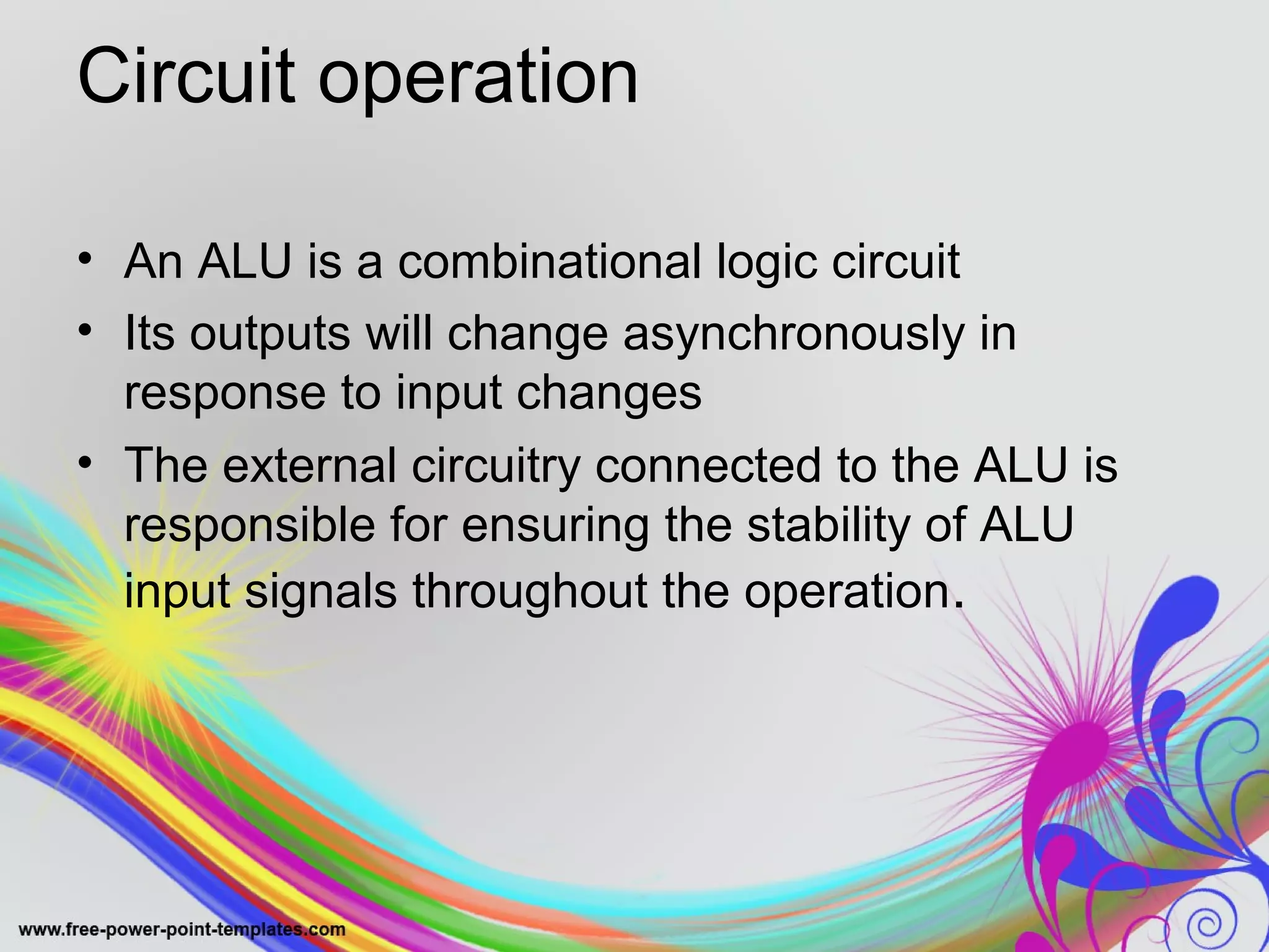 Arithmetic Logic Unit (ALU) | PPT