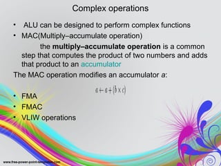 Arithmetic Logic Unit (ALU) | PPT