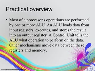 Arithmetic Logic Unit (ALU) | PPT