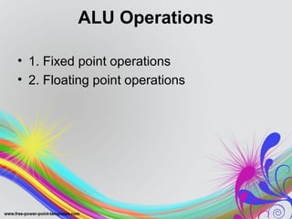 Arithmetic Logic Unit (ALU) | PPT