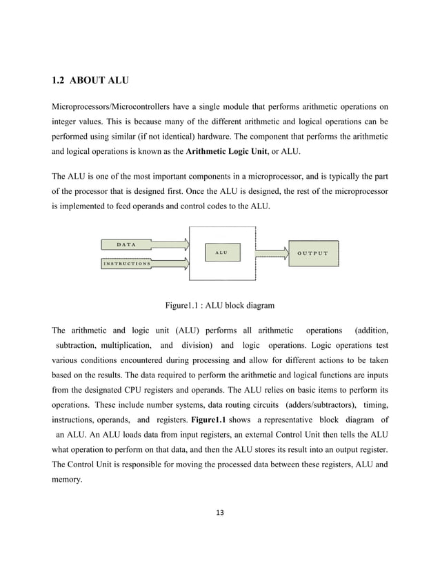 Designing of 8 BIT Arithmetic and Logical Unit and implementing on Xilinx Vertex 4 FPGA | PDF ...