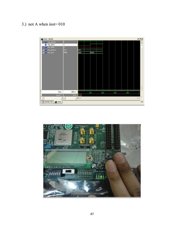 Designing of 8 BIT Arithmetic and Logical Unit and implementing on Xilinx Vertex 4 FPGA | PDF ...