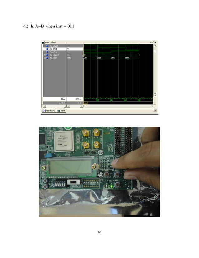 Designing of 8 BIT Arithmetic and Logical Unit and implementing on Xilinx Vertex 4 FPGA | PDF ...