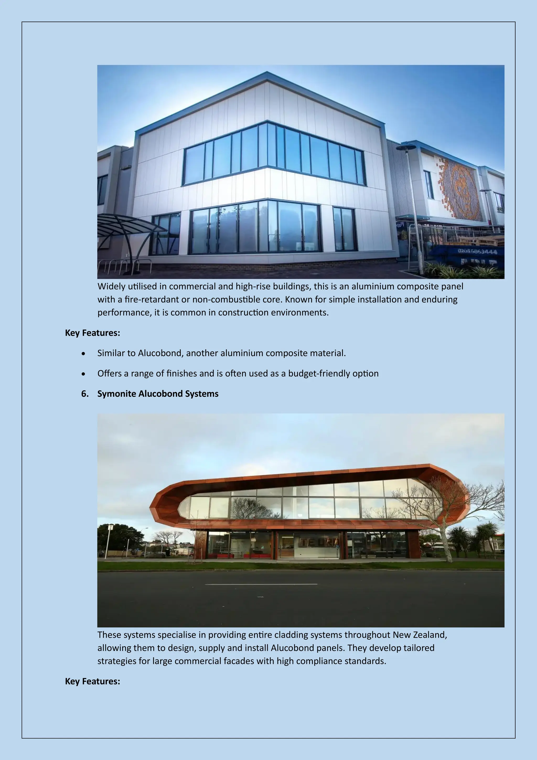 Alucobond Cladding- Types, Features & Alternative | PDF