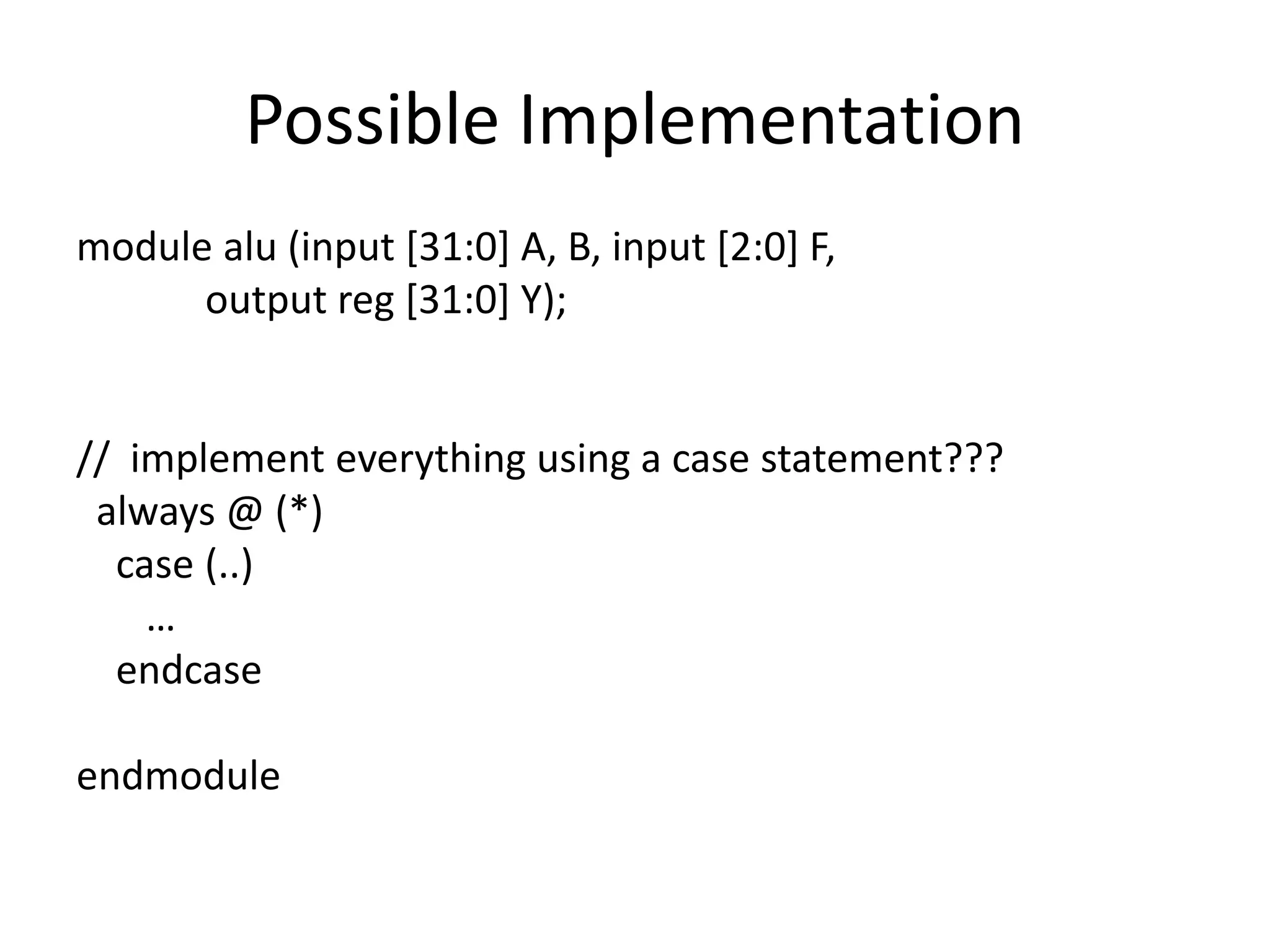 ALUdesign.ppt | Computing | Technology & Computing