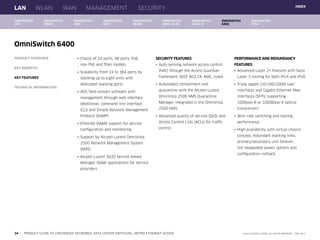 Alcatel-Lucent Enterprise Product Guide | PDF