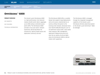 Alcatel-Lucent Enterprise Product Guide | PDF