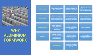 Alu Formwork PPT & Process on Installation till completion | PPTX