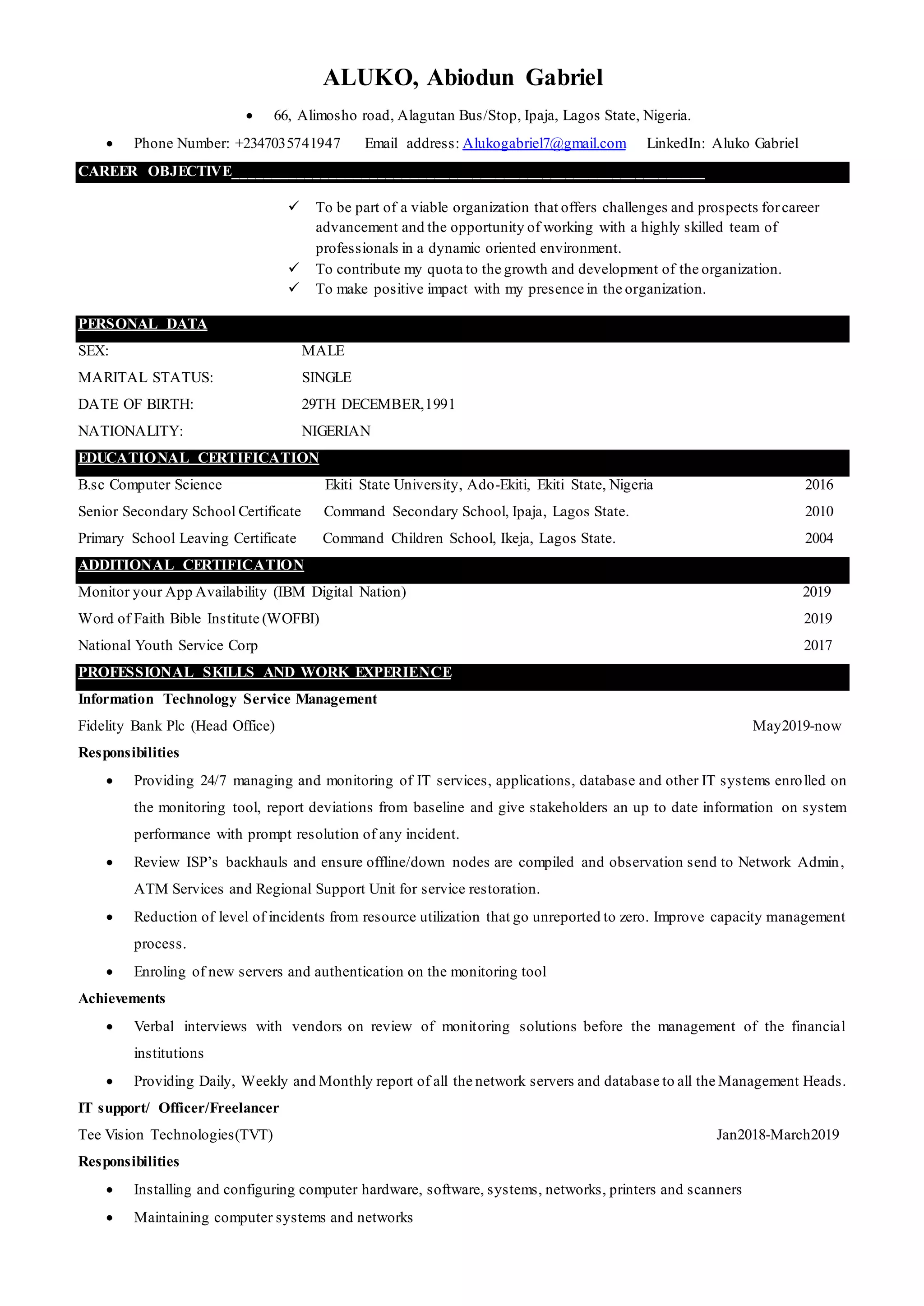 Aluko gabriel | DOCX