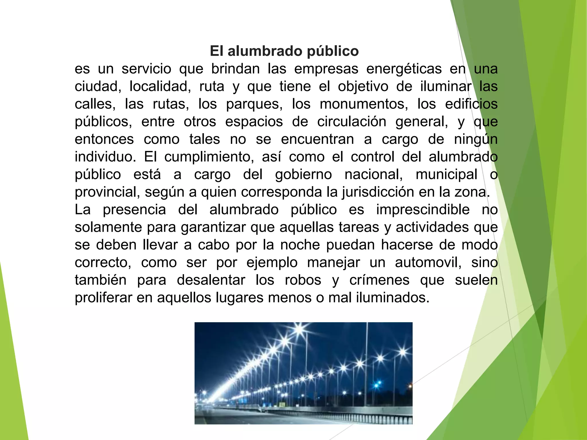Alumbrado PUBLICO | PPTX