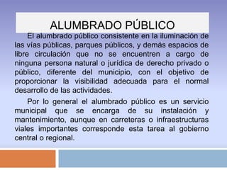 Alumbrado publico electrica | PPTX