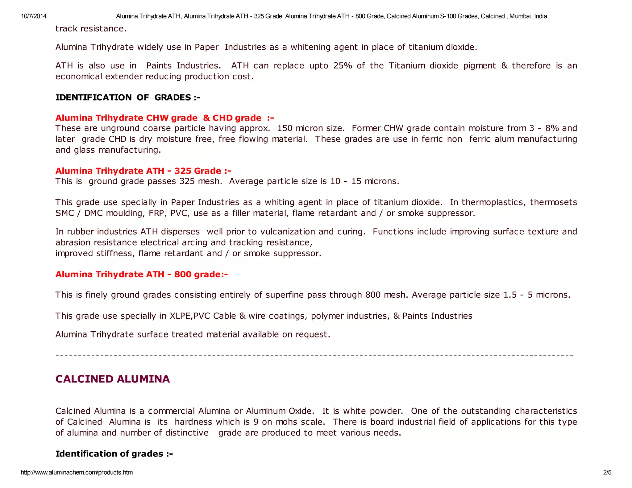 Alumina trihydrate ath, alumina trihydrate ath 325 grade, alumina ...