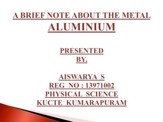 Aluminium | PPTX