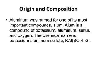 Aluminium | PPTX