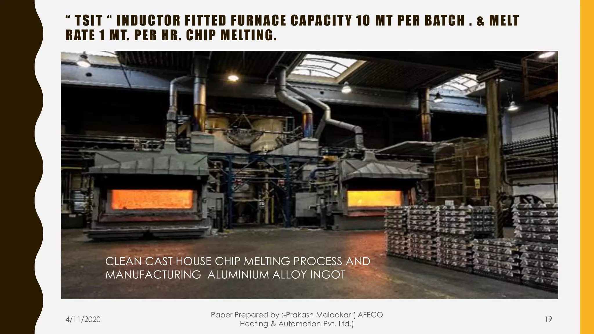 Aluminium Chip & bulk Scrap Recycling with “TSIT Melting Technology” | PPT