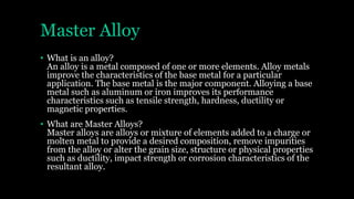 Aluminium master-alloys | PDF