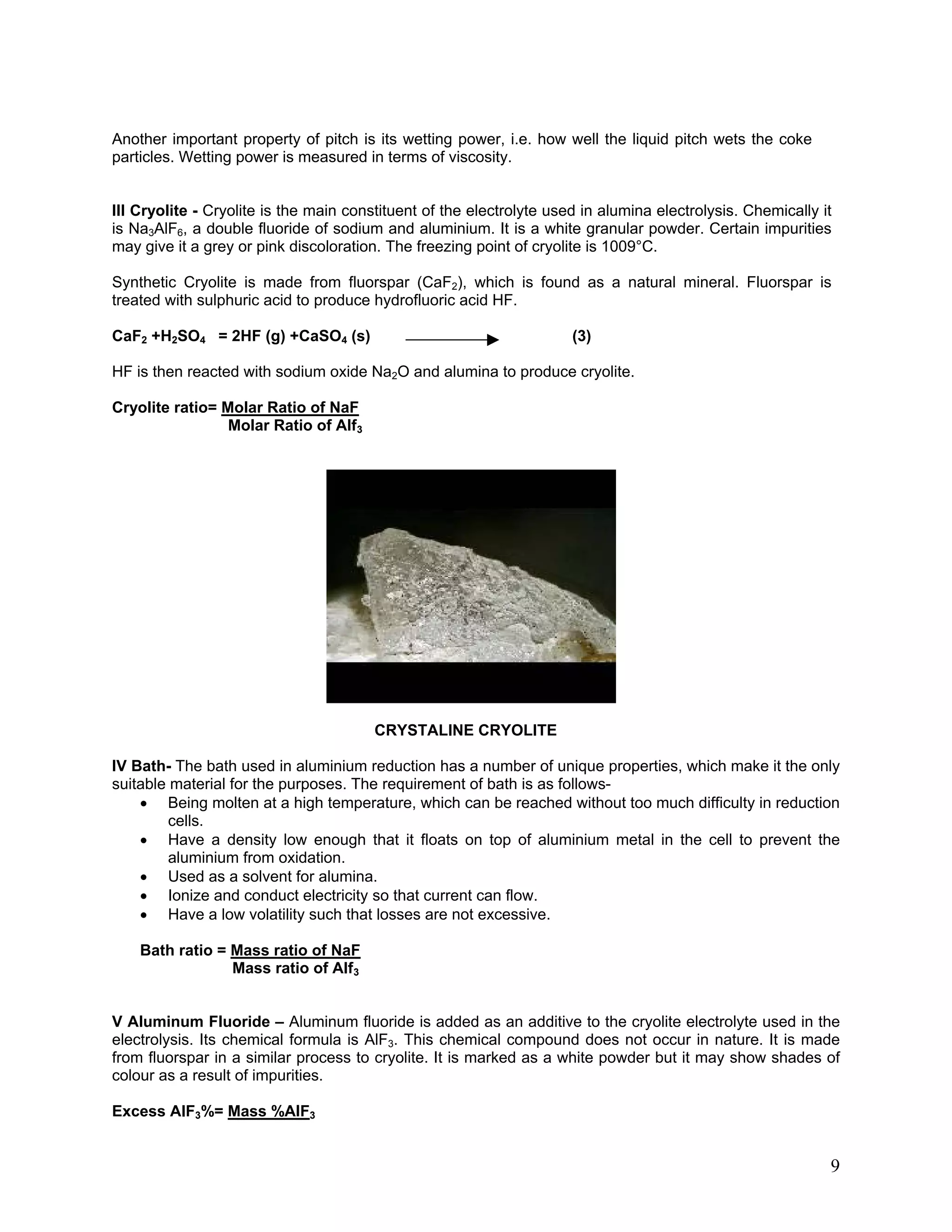 Aluminium production-process | PDF