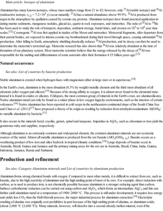 Aluminium wikipedia, | PDF