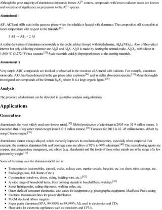 Aluminium wikipedia, | PDF