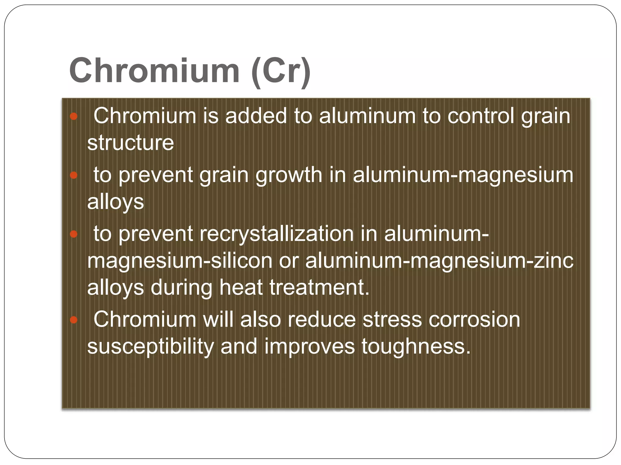 Aluminium alloys and applications | PPTX