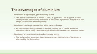 Aluminium as a material | PPTX