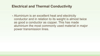 Aluminium as a material | PPTX