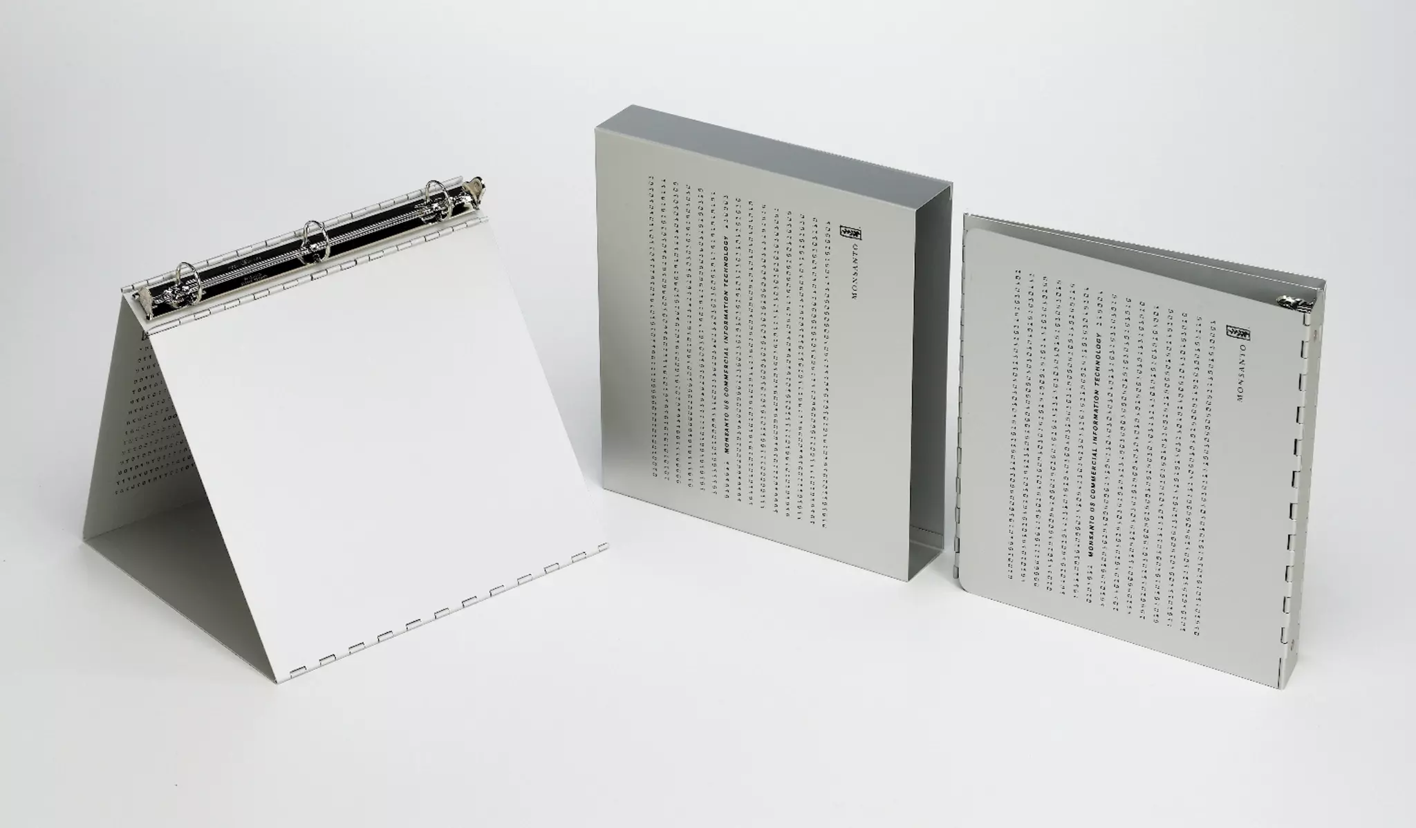 Monsanto, Custom Aluminum Binder & Slipcase by Sneller | PDF