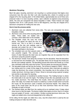 Aluminium cans | DOCX