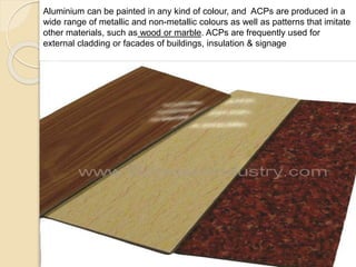 Aluminium composite panels(acp) | PPTX
