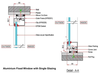 Aluminium Window Section Details