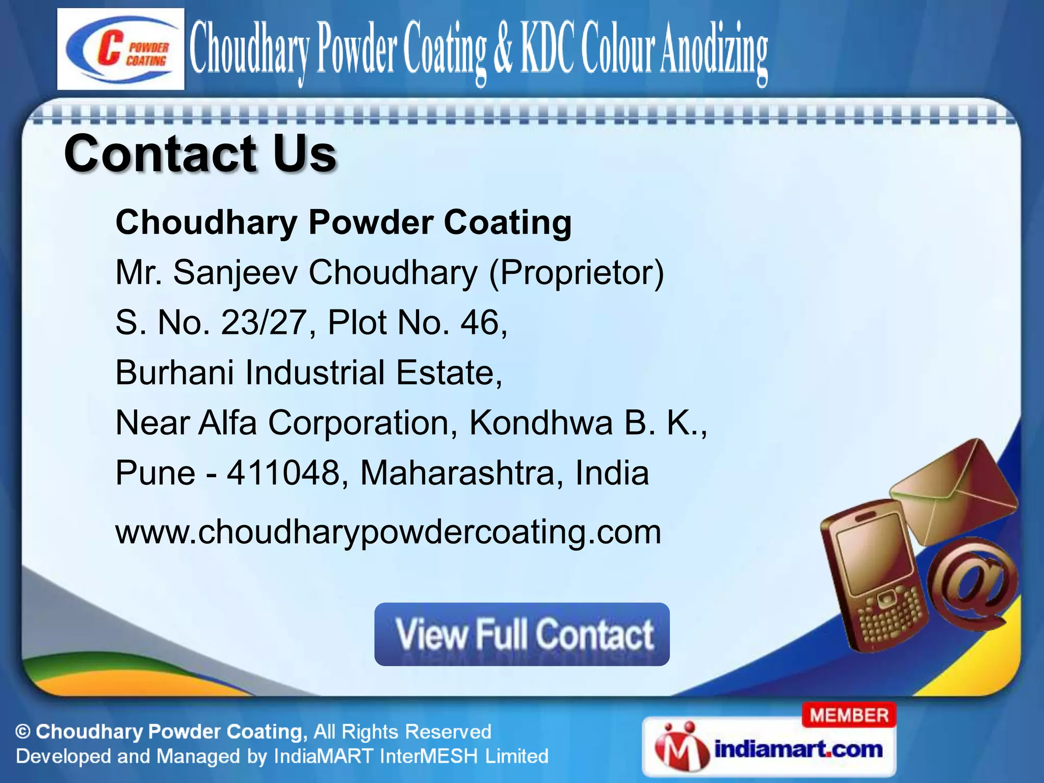 Aluminium Fabrication and Powder Coating Services by Choudhary Powder ...