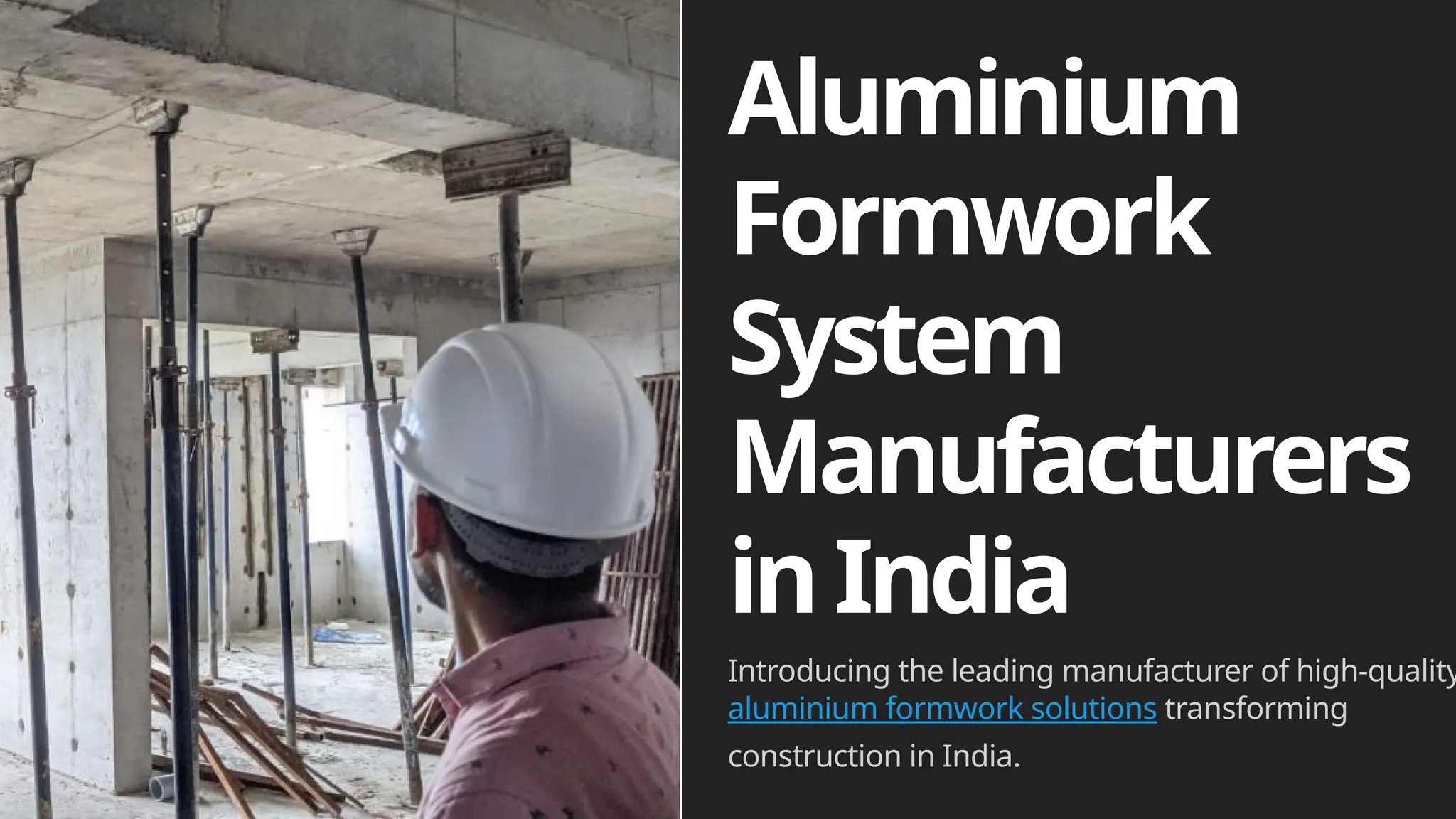 Aluminium formwork system manufacturers in india.pptx