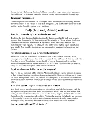 Aluminium Ladders | DOCX