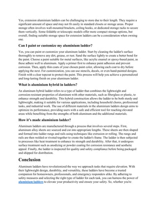 Aluminium Ladders | DOCX