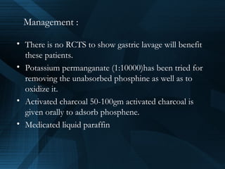 Aluminium phosphide poisoning - Dr. Chandan | PPT