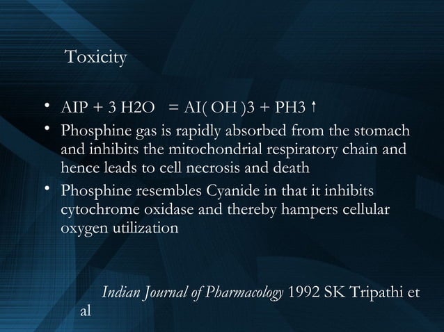 Aluminium phosphide poisoning - Dr. Chandan | PPT