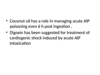 ALUMINIUM PHOSPHIDE POISONING Aluminium phosphide | PPTX