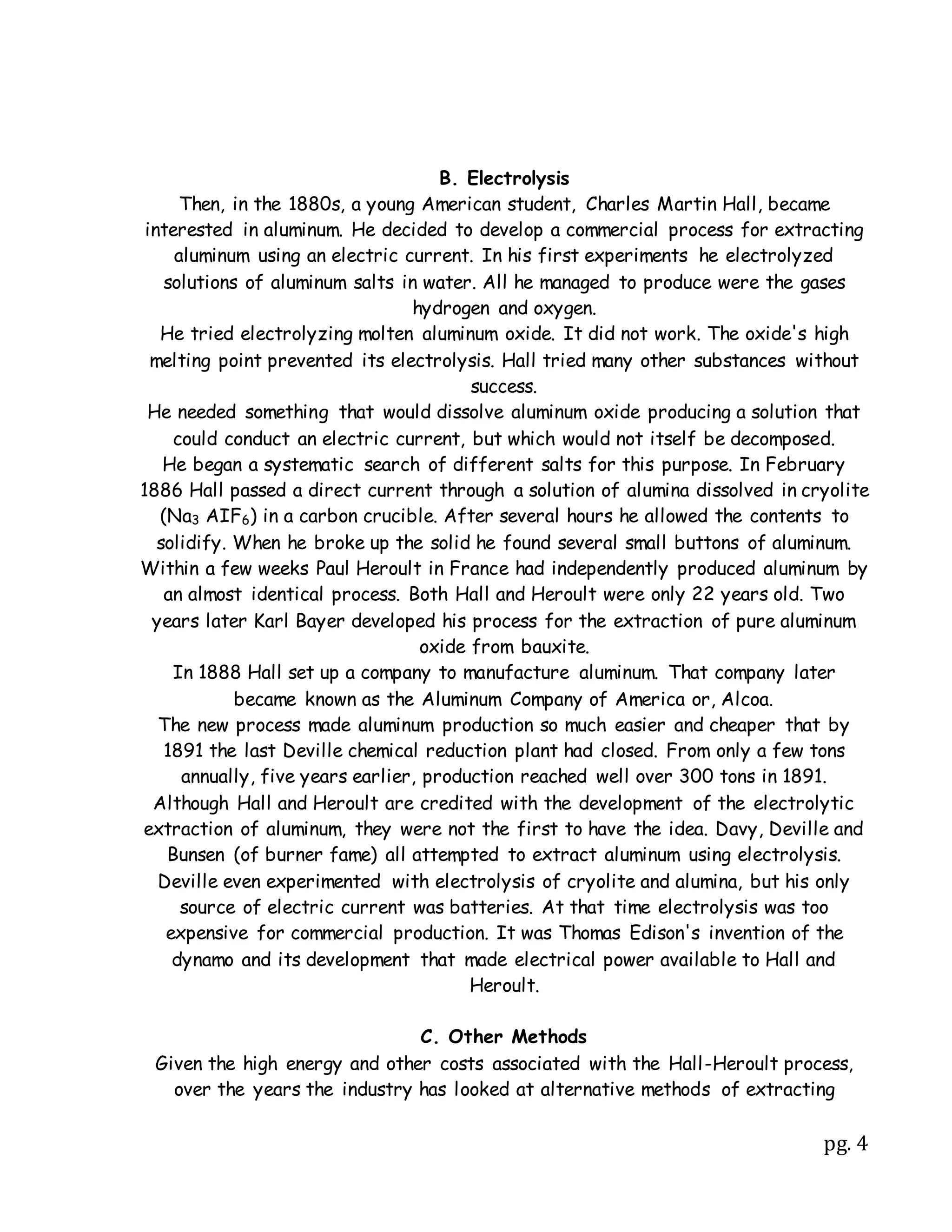 Aluminium smelting complex | DOCX