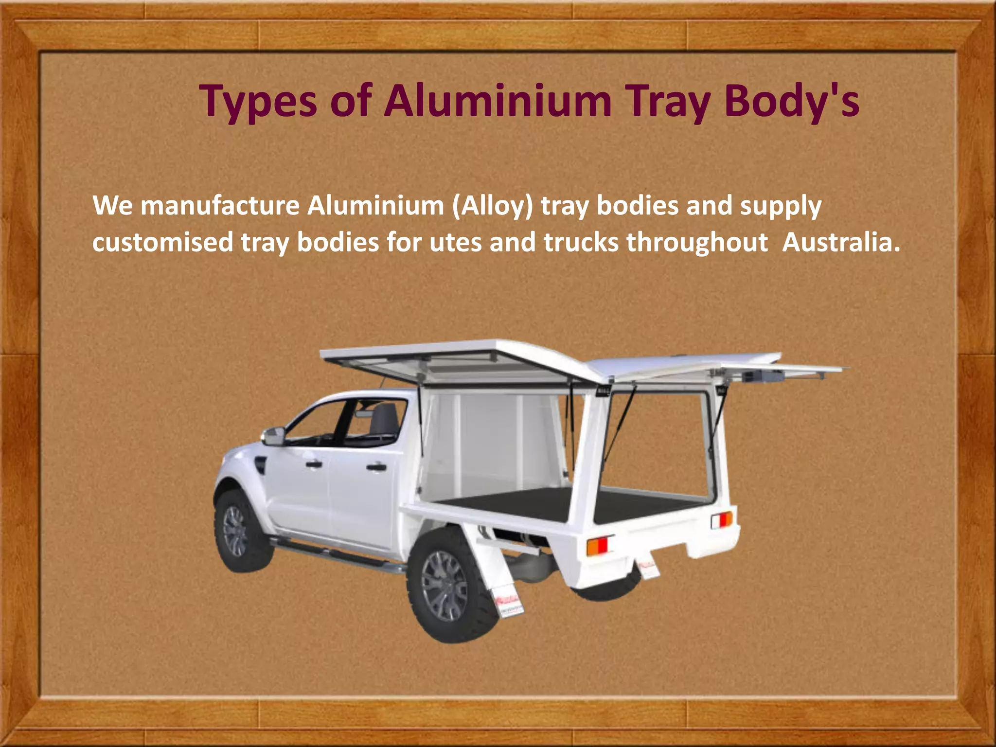Types of Aluminium Tray Body's | PDF