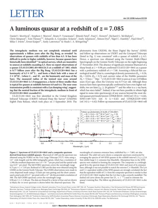 A luminous quasar at a redshift | PDF