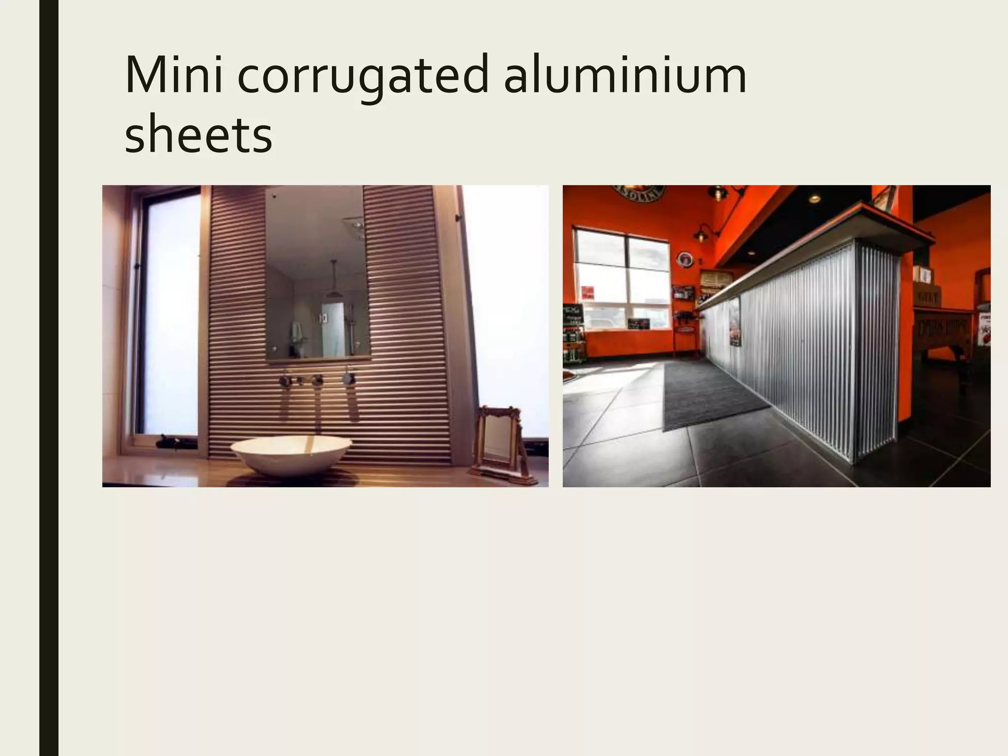Aluminium Metal - in Interior Design | PPTX