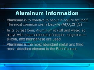 Aluminum Group | PPT